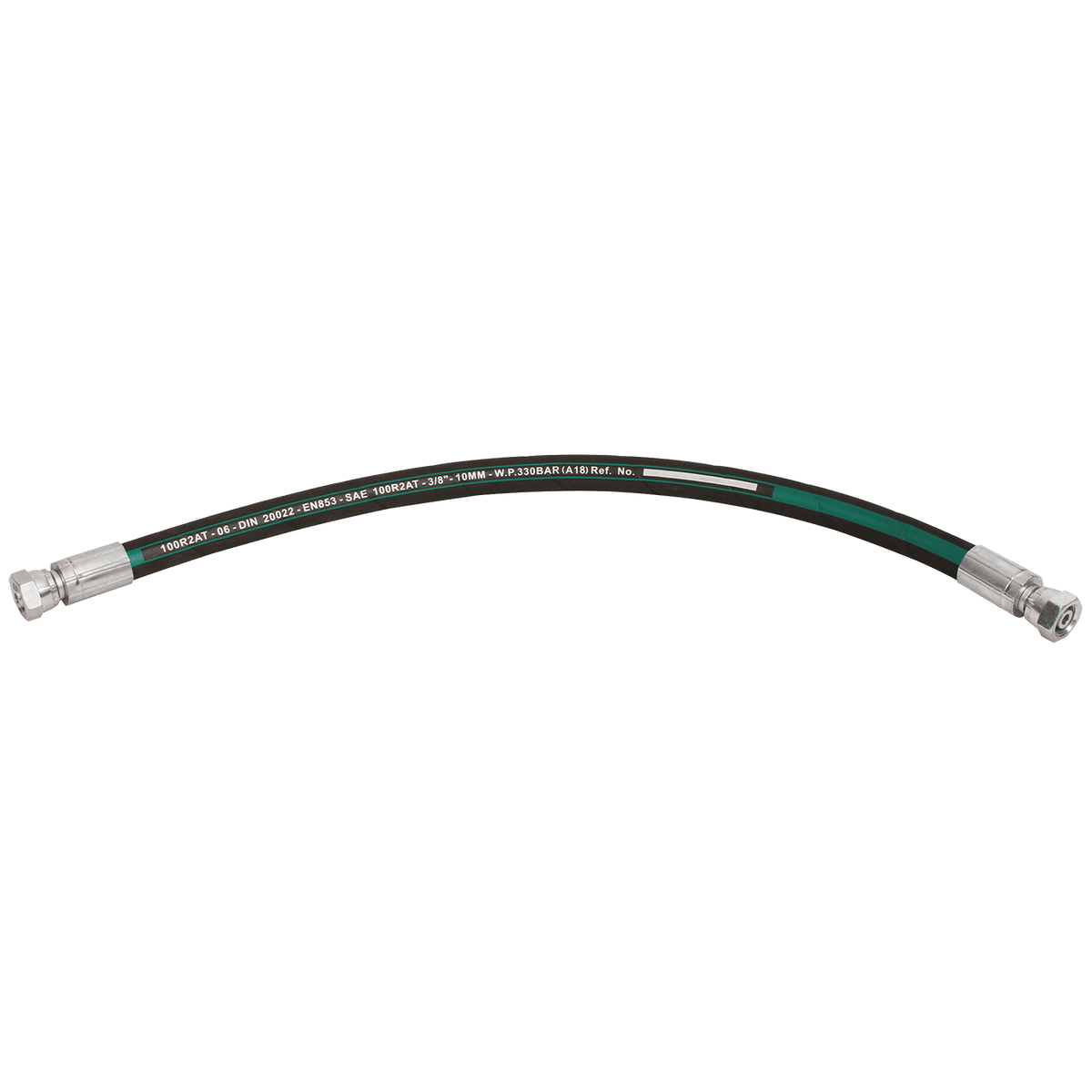 FT Pro M16 X 1.5 Metric Female X 19.7MM OD X 3/8" ID Hydraulic Hose ...
