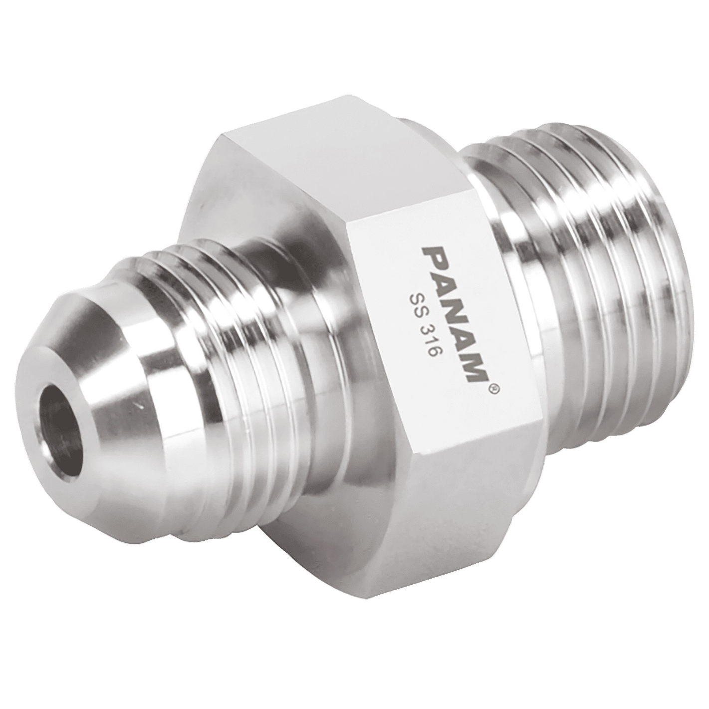 PANAM Male Stud Coupling 37° JIC 12MM G1/4" 210SM12G14 | FluidAirFittings