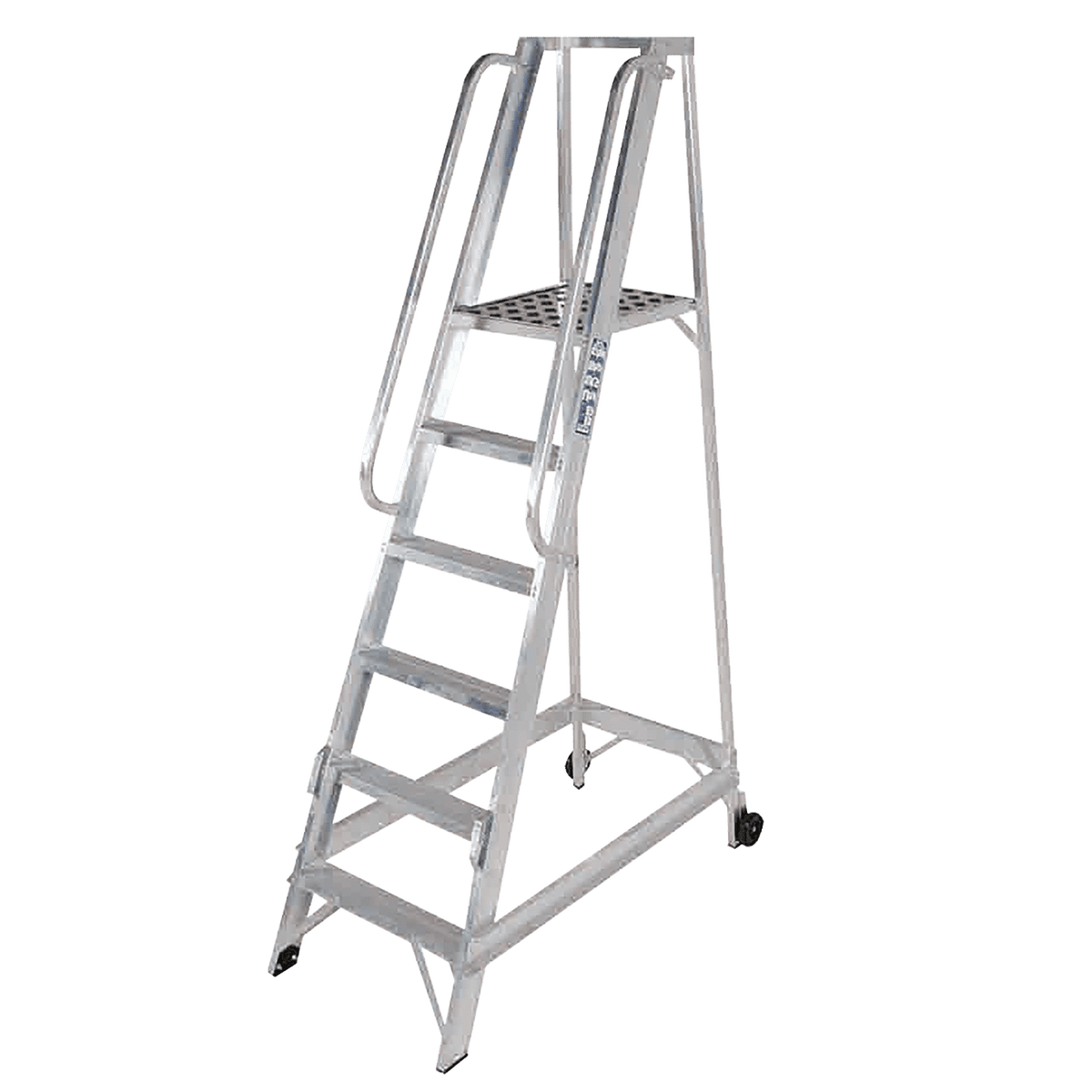 7-TREAD ALU. WAREHOUSE STEPS NON-FOLDING LADD-WS7 | FluidAirFittings