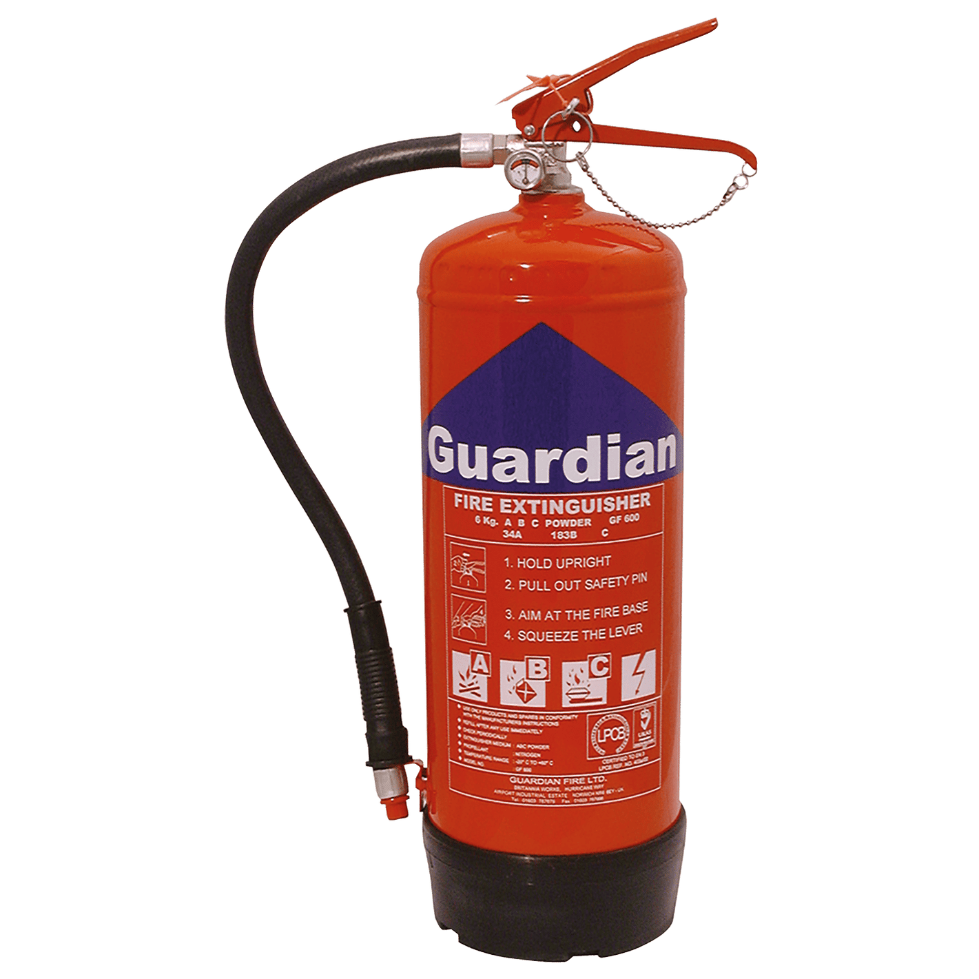 6KG MULTI-PURPOSE DRY POWDER EXTINGUISHE GUA6 | FluidAirFittings