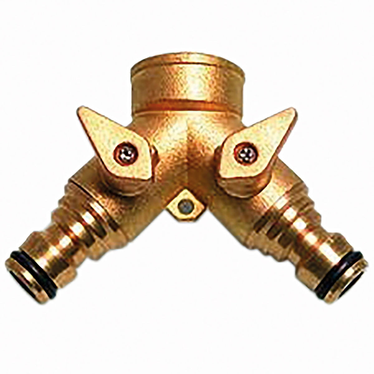 3/4" BSP Inlet Double Outlet Hose Connector 500116 | FluidAirFittings