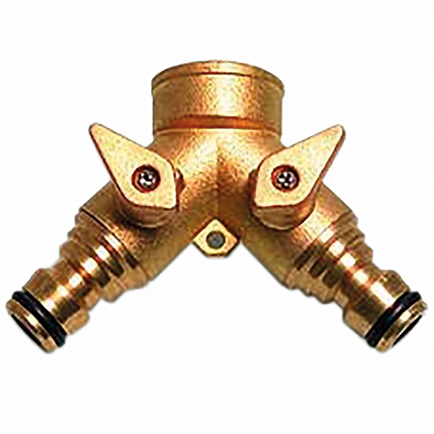 3/4" BSP Inlet Double Outlet Hose Connector 500116 | FluidAirFittings