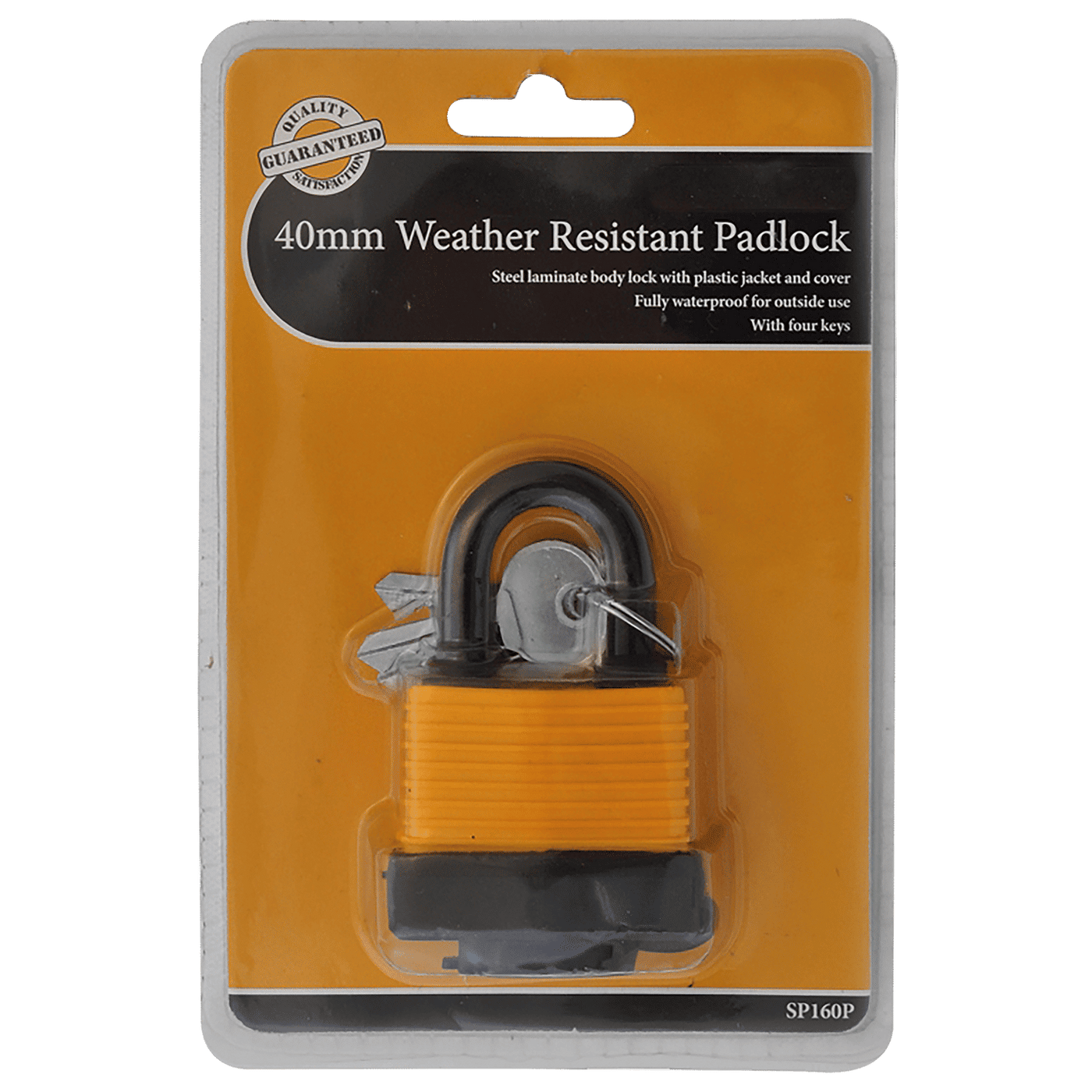 40mm Weather Resistant Padlock SP160P | FluidAirFittings