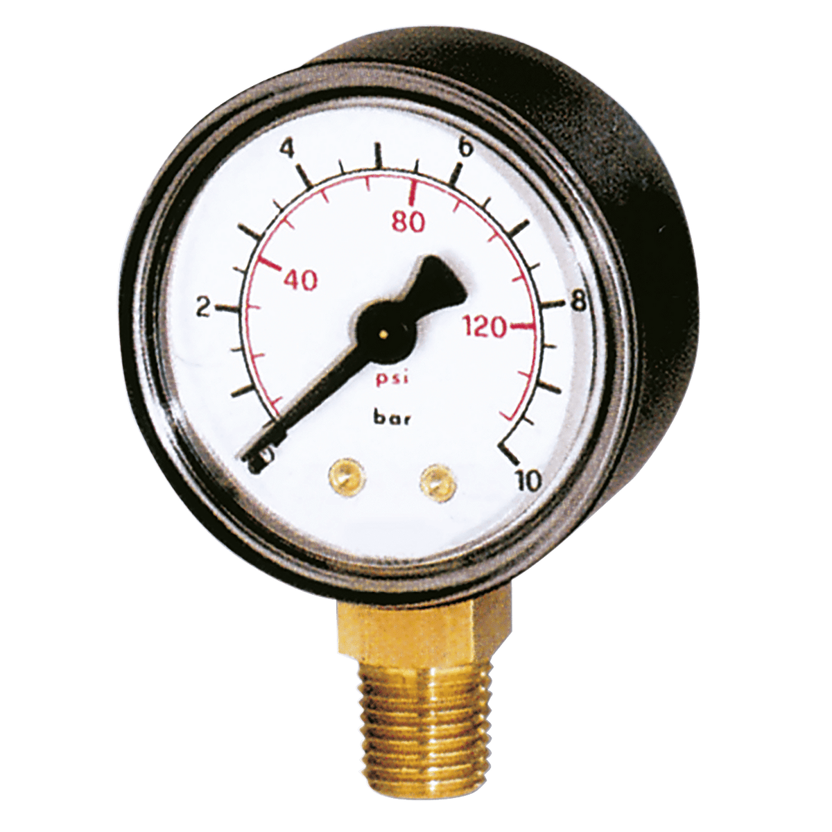 FT Pro - PGB060414 Pressure Gauge 63MM DIA 0-4 Bar/Psi G1/4" Bottom