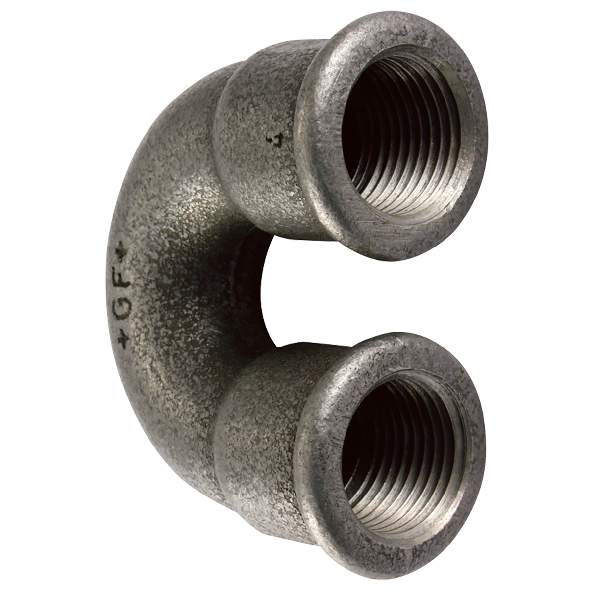 GF GF60-12N - 1/2" BSPP Fem 180 Deg Bend Black Gf60 | FluidAirFittings