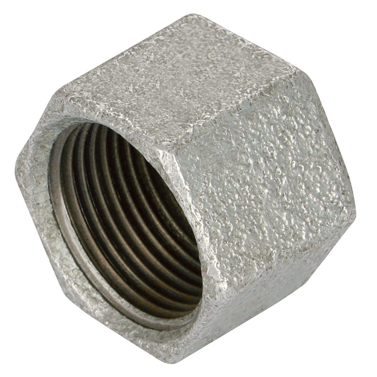 GF GF300-34 - 3/4" BSPP Female Cap Galvanised Gf300G — FluidAirFittings
