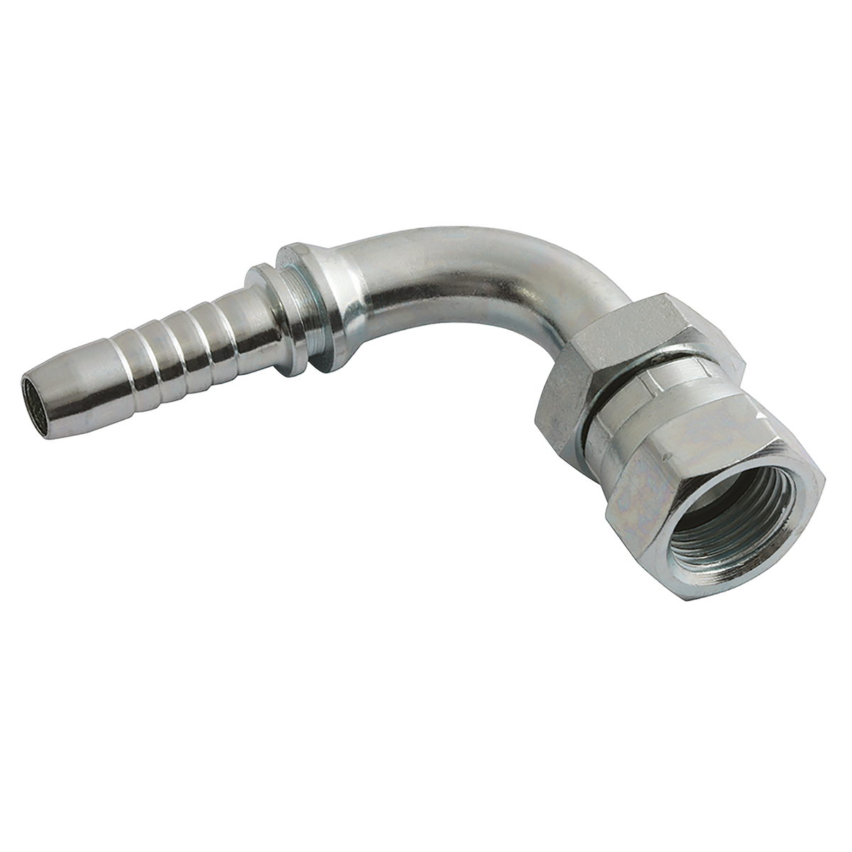 FT Pro - JISB169016CF 1" JIS Female Hose Connector 90° Swept Elbow
