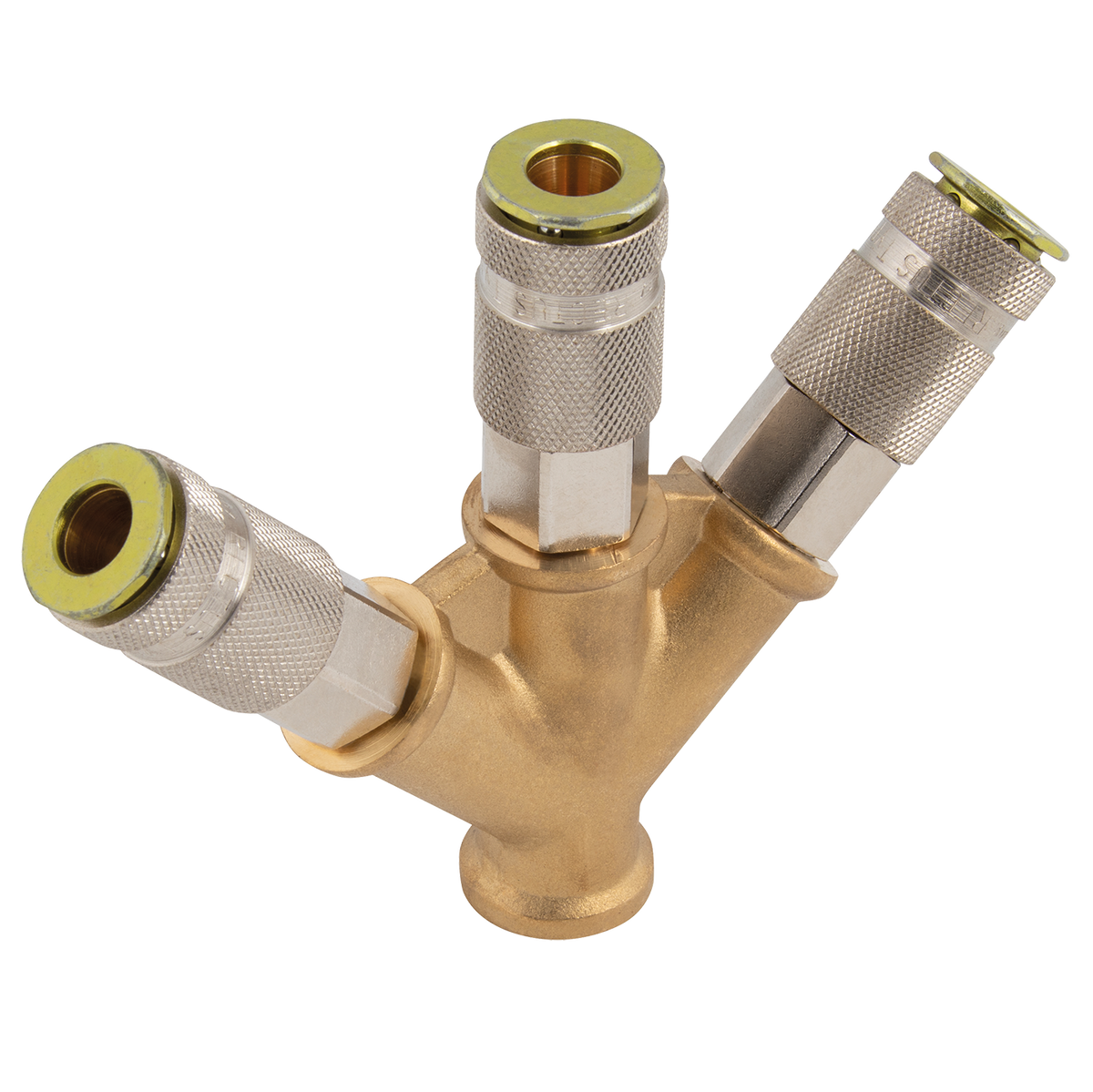 Parker Rectus Tema 17W - 3/8" BSPP Female Triple Outlet Connector ...