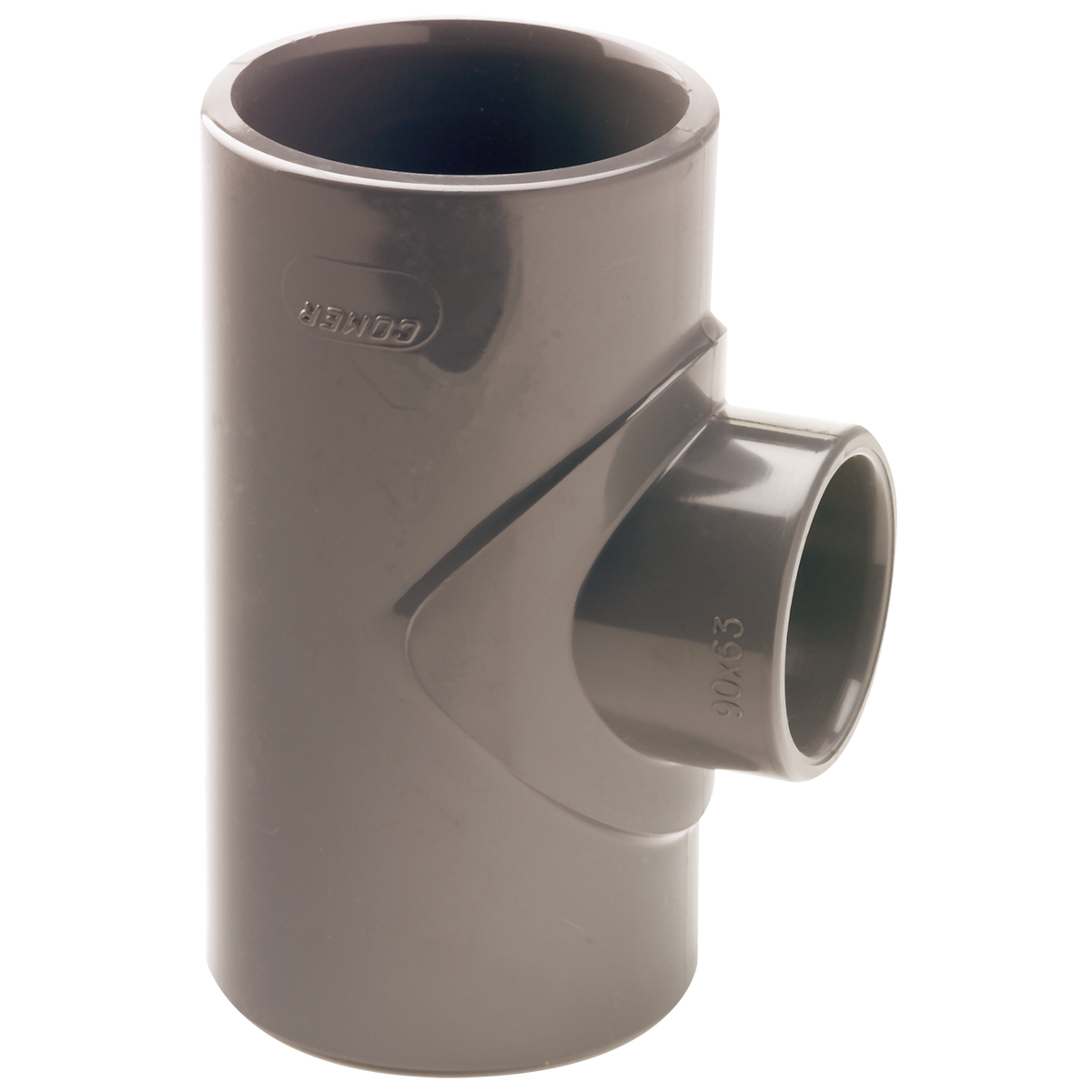 Comer TR-125110-UPVC - 125mm x 110mm UPVC RED Branch Tee — FluidAirFittings