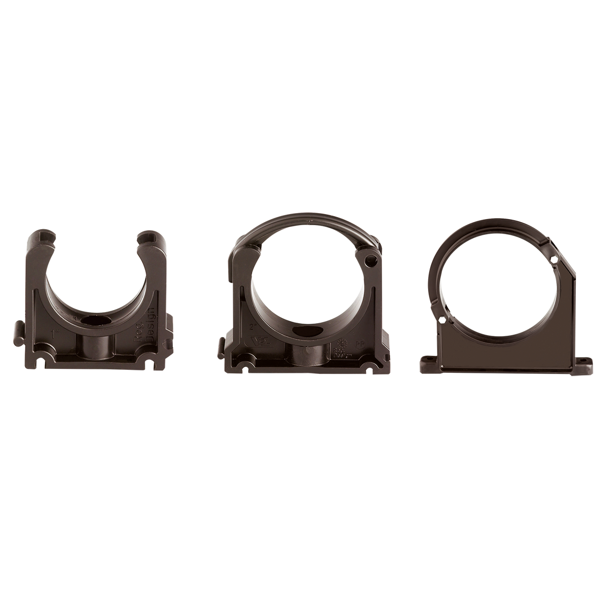 Comer PPCLIP-160 - 160mm Black P Industrial Pipe Clamp 2 Bolts ...