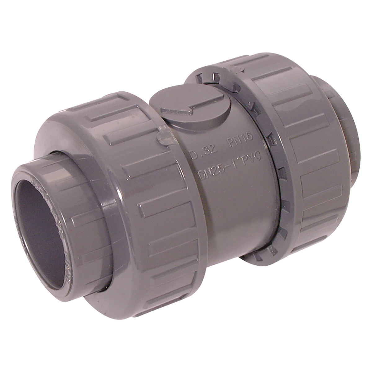 Comer CVD13-2-PVC - 2" I/D UPVC Check Valve Double Union | FluidAirFittings
