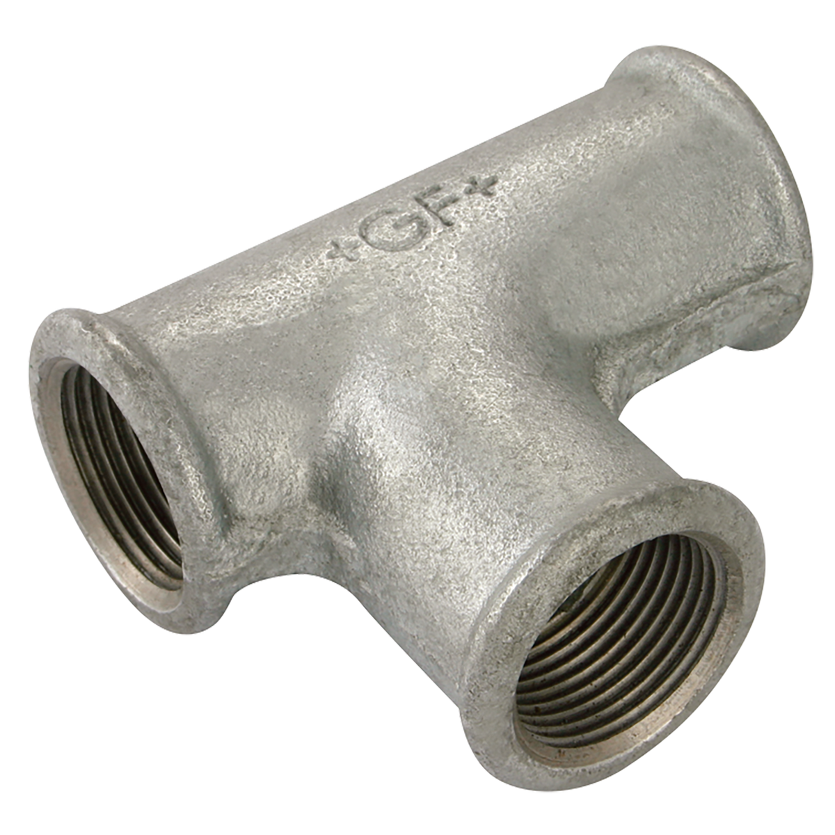 GF GF131-1 - 1" BSPP Pitcher Tee Galvanised Gf131G | FluidAirFittings