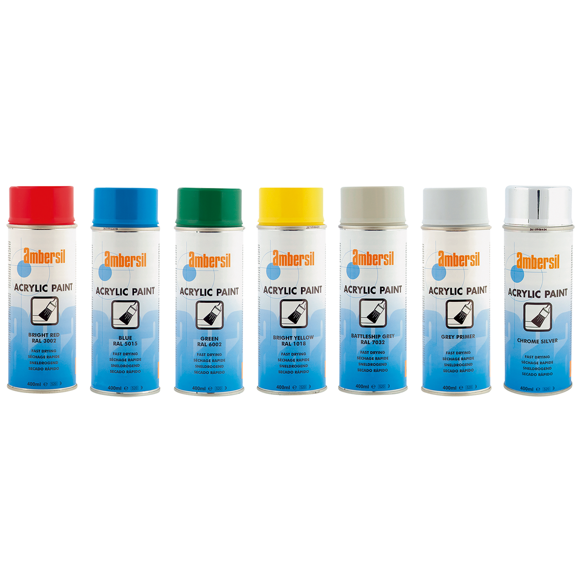 Ambersil Acrylic Paint 400ML Chrome Silver 6180400011