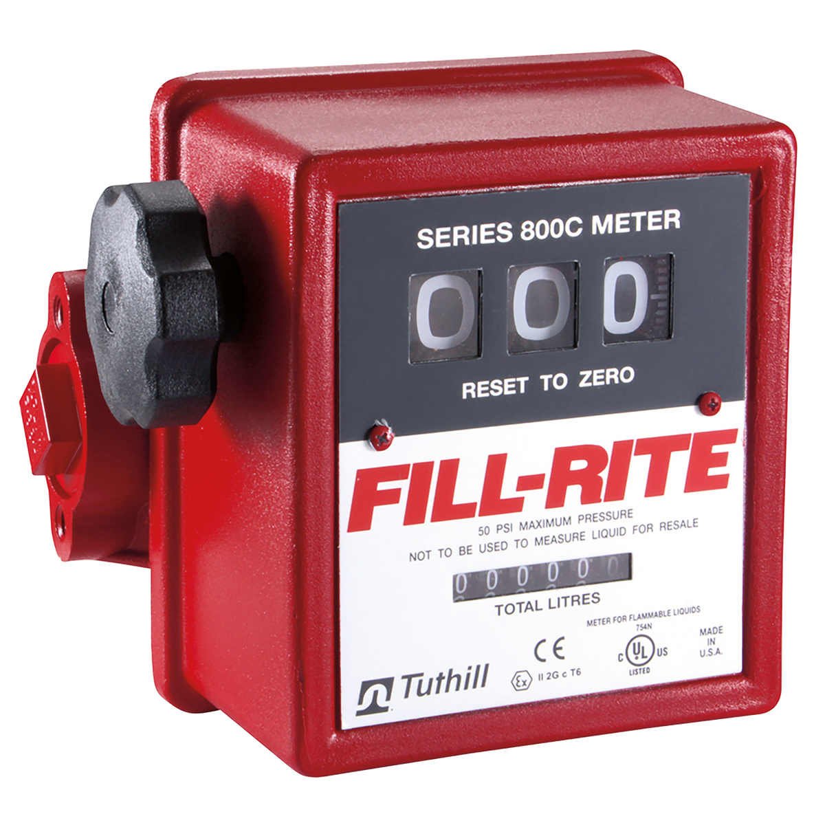 807CL - 3 Digit Flow Meter Without Straightainer | FluidAirFittings