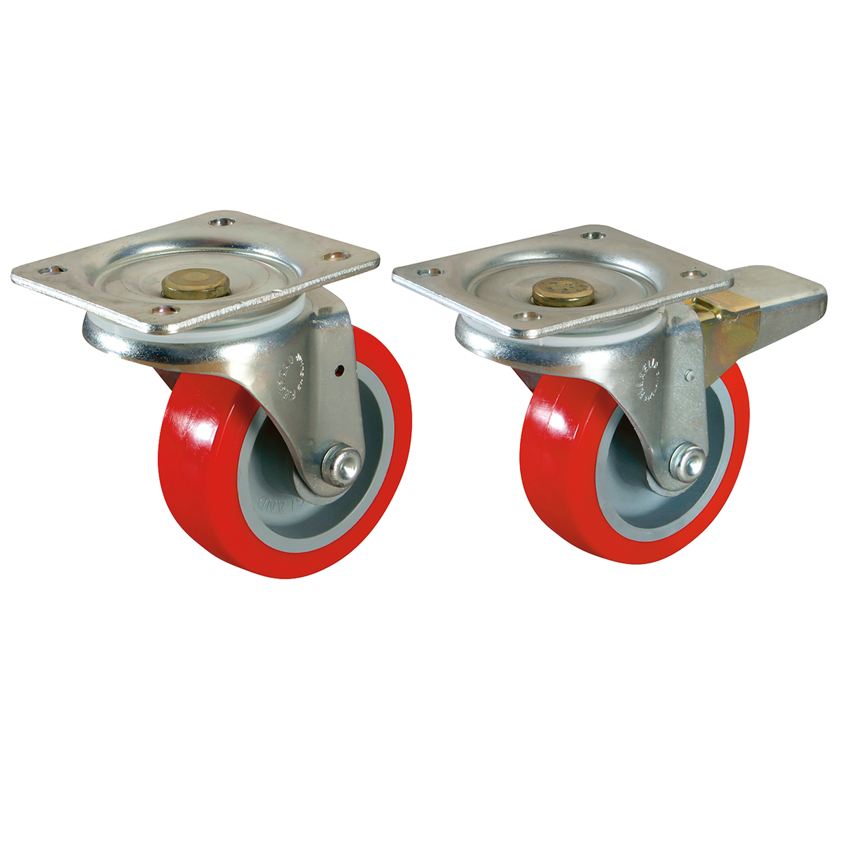 622PNB - 150mm Swl Caster Plate Fitting Poly | FluidAirFittings