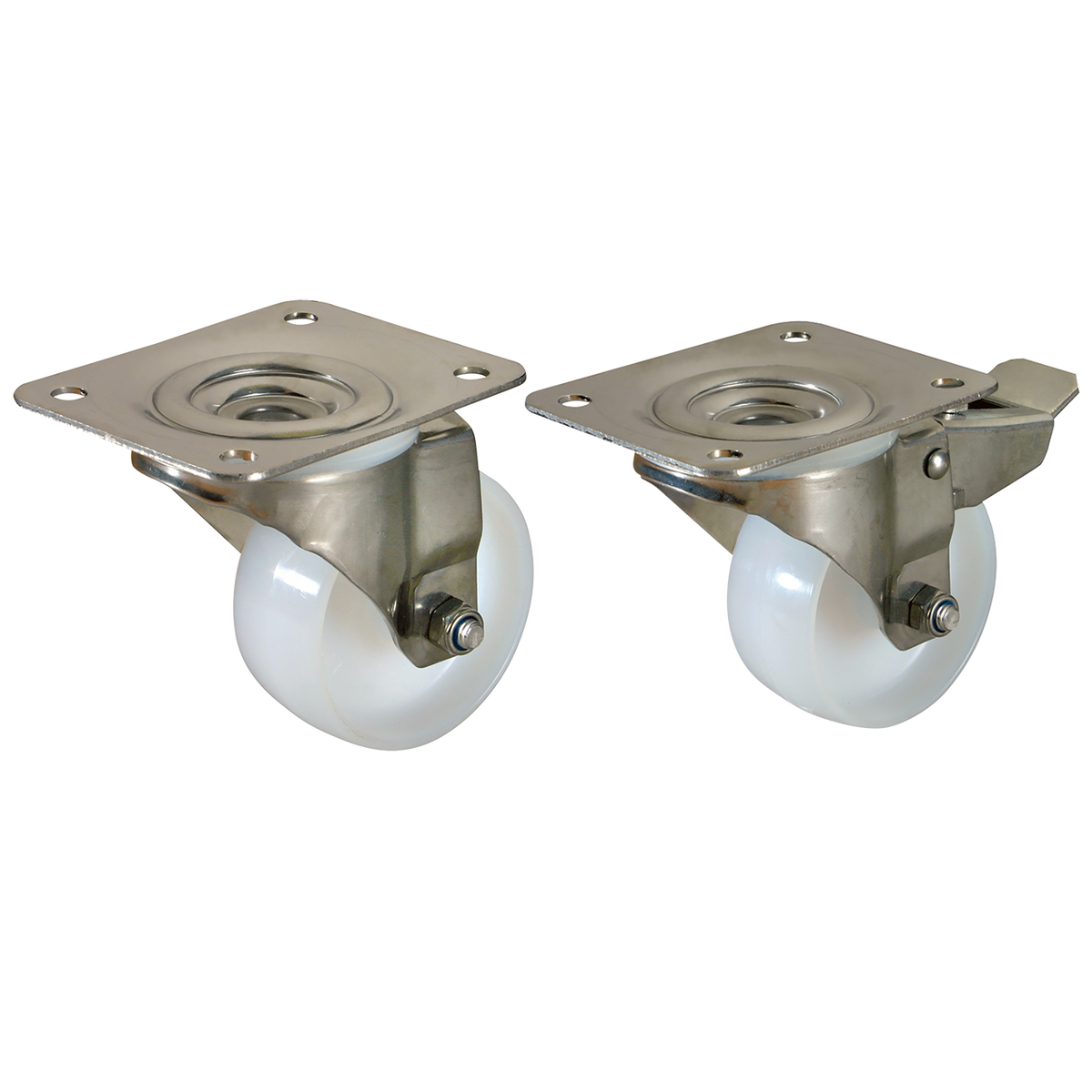 8470UOO125P62 - 120mm Swl Castor Plate Ftg. Nyl | FluidAirFittings