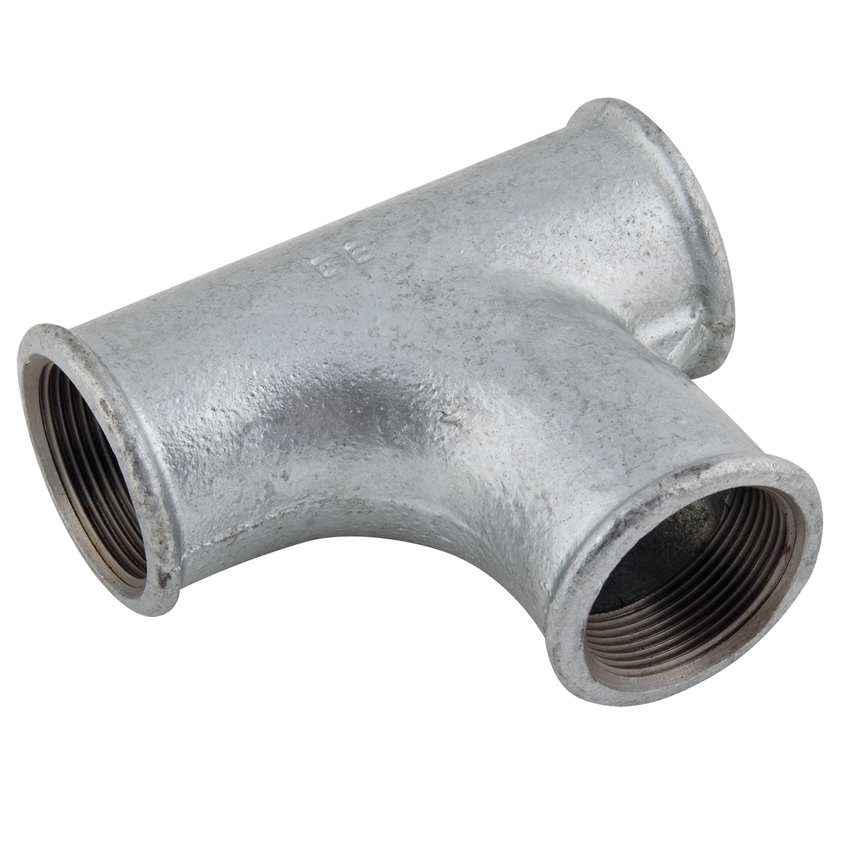 EE-EE-MI131-2 - 2" BSPP Pitcher Tee Galvanised — FluidAirFittings