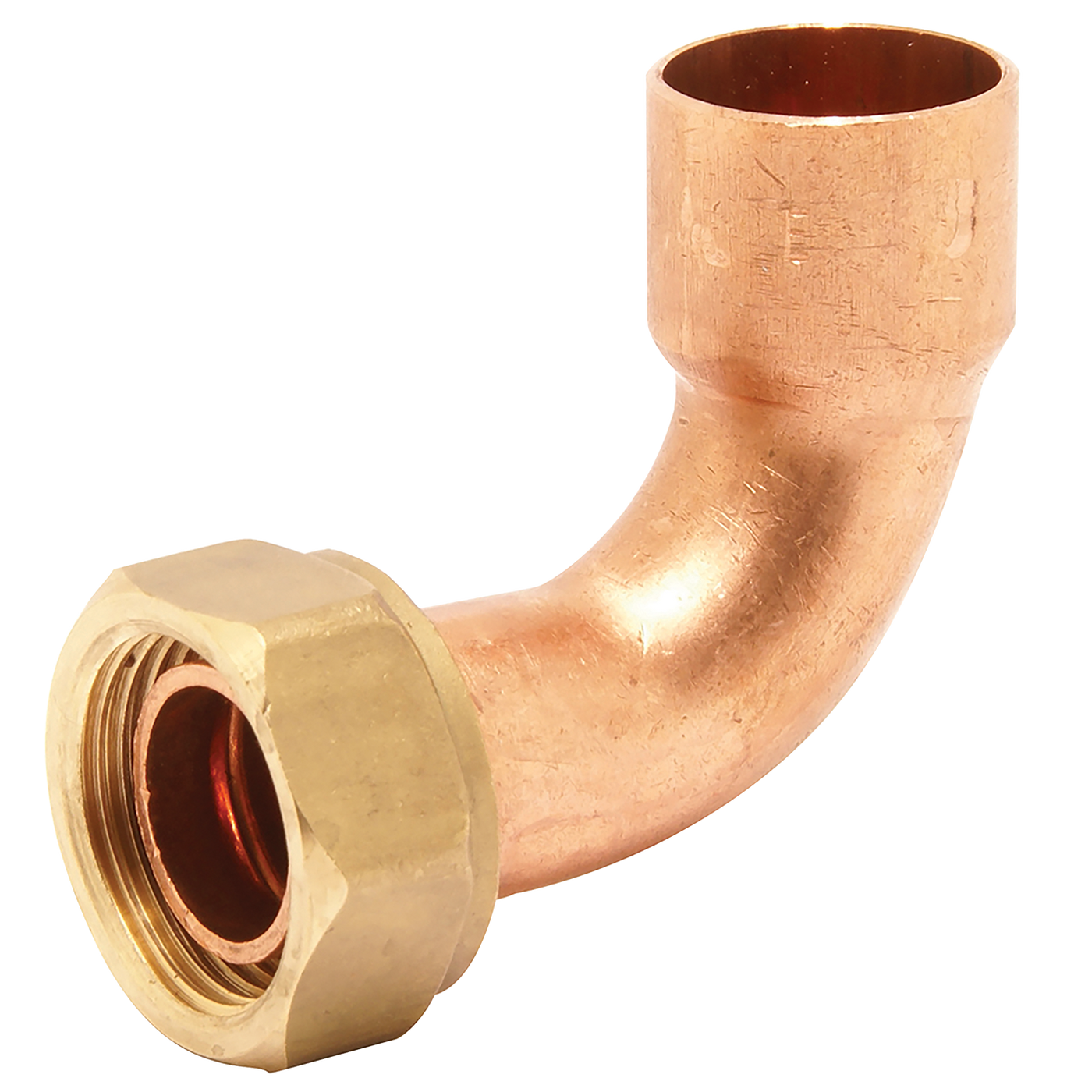 22MM X 3/4" End Feed Bent Tap Connector M-EFTCB-22-34 | FluidAirFittings