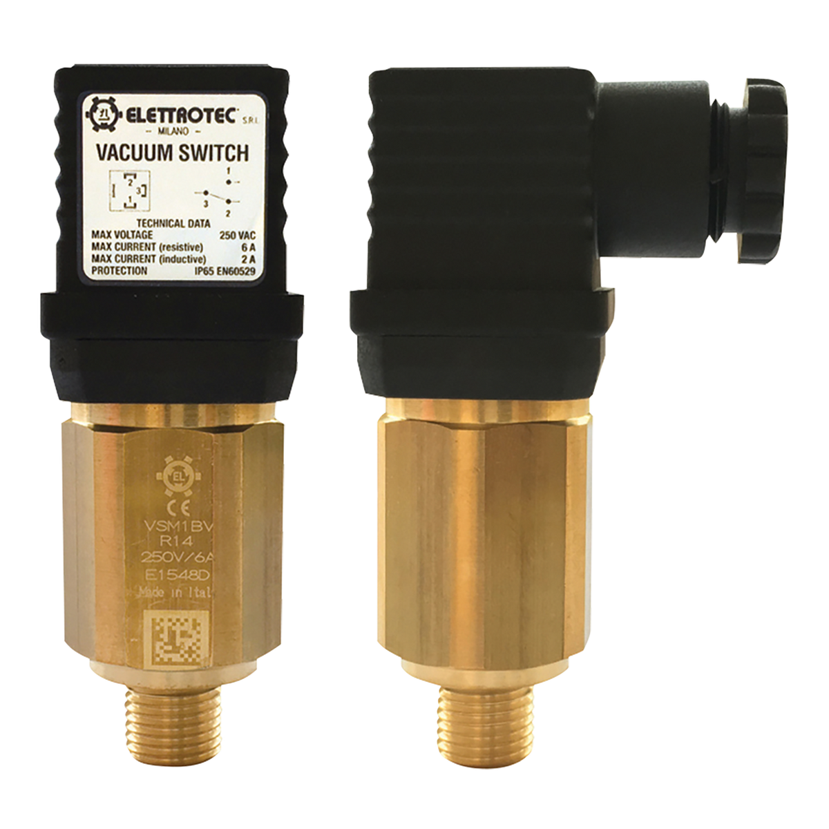 Elettrotec VSM1-BNR14 - Adj Vac Switch -100 To -500 Mbar G1/4 ...