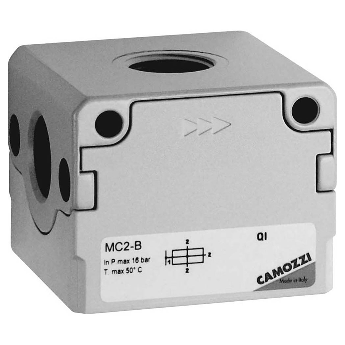 Camozzi MC2-B-VNR - 1/2" BSP Parallel Female Block