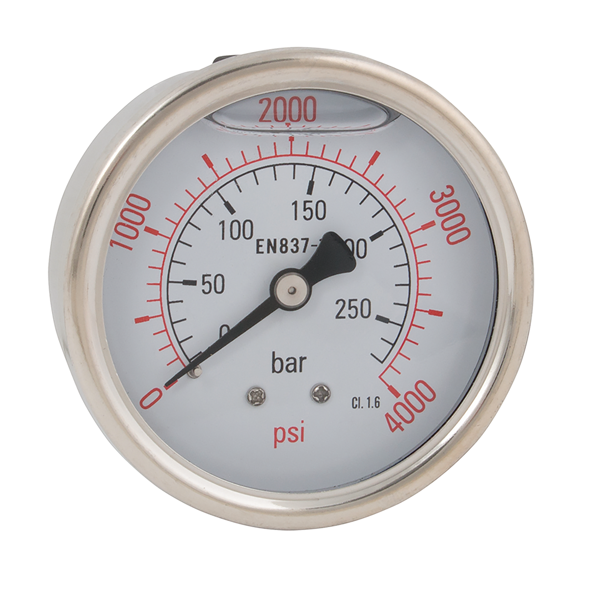 FT Pro - 2020-0341 1/4" BSP Pressure Gauge Glycerine Filled