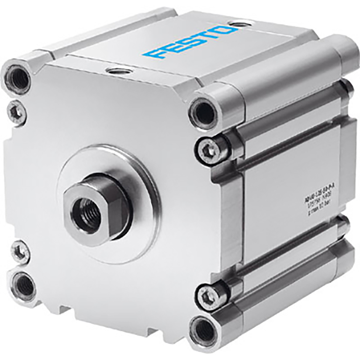 Festo 156578 - 1/4” BSPP Compact Cylinder 100mm Bore Size 15mm Stroke ...