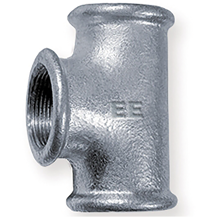 EE GFET02 - 1/8 BSP Galvanised Female Equal Tee — FluidAirFittings