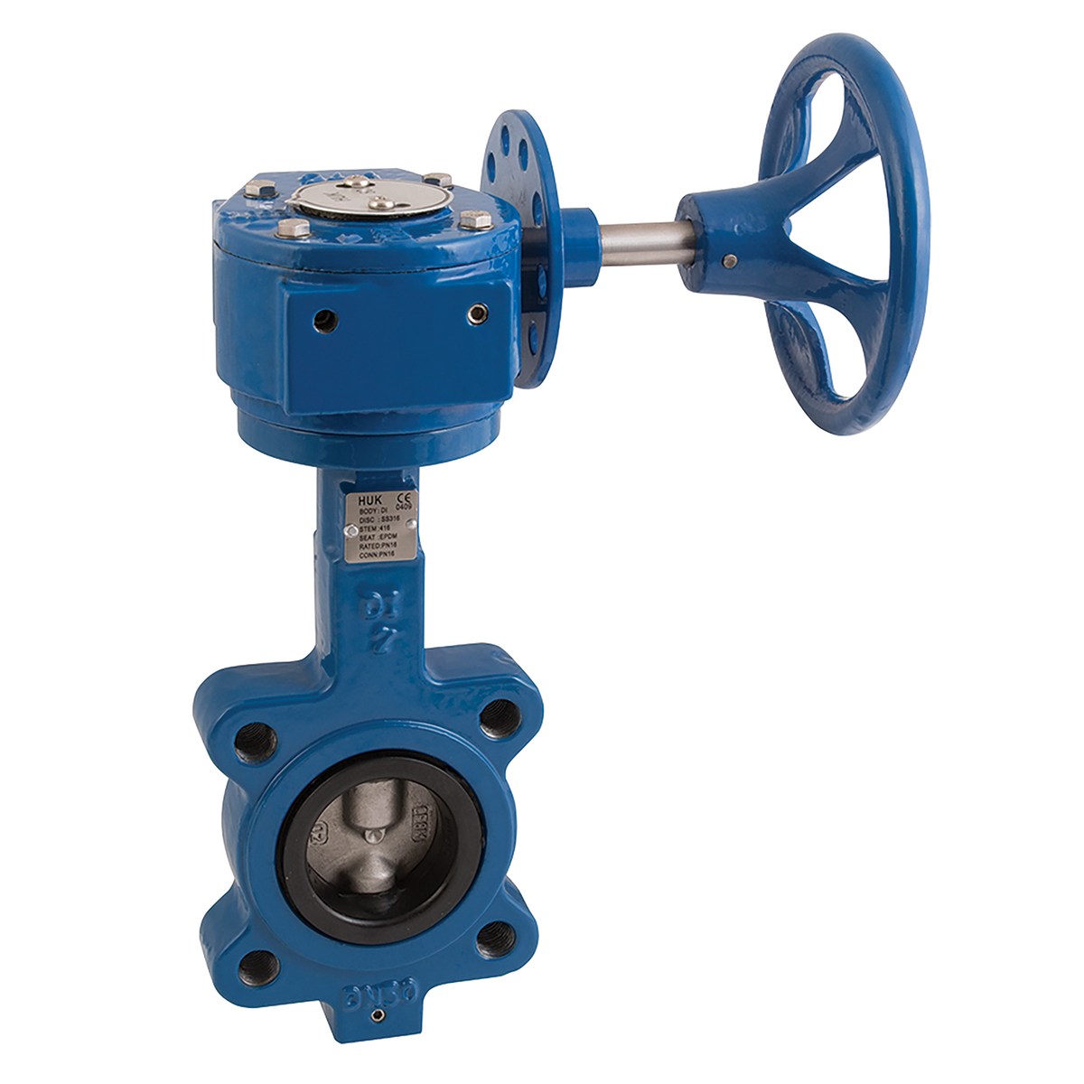 HUK Valves 2014LA 181G - 10" Pn10 Lug Bfly Vlv Di/Ss/Epdm