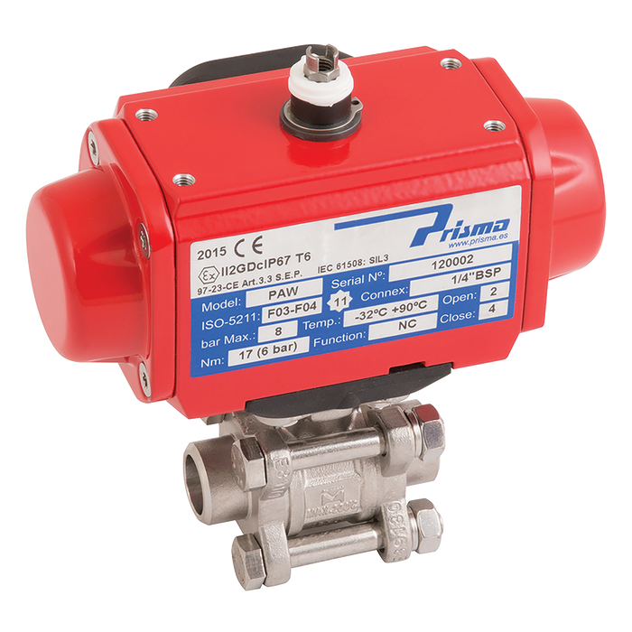 Haitima SA 2012ND-112 - 1.1/2" Nbbw Ss 3Pc Fbbv Prisma Sa Act ...