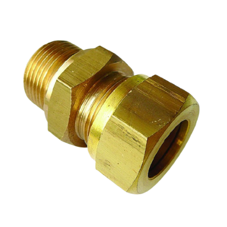 Wade Equivalent Male Stud Coupling BSPT 10mm Tube O/D 3/8" BSPT Male ...